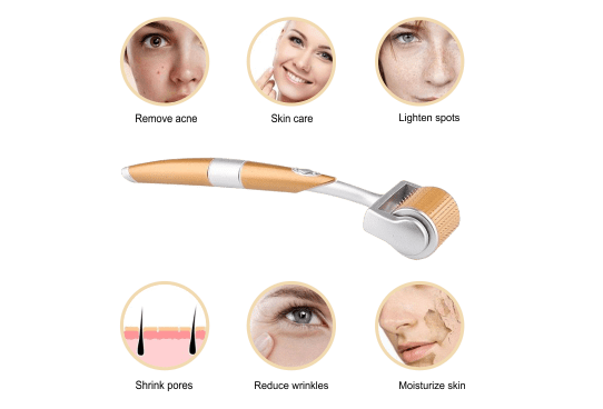 Derma Roller, Titanium Needles Derma Roller, Acne Roller, Beard Fixing ...