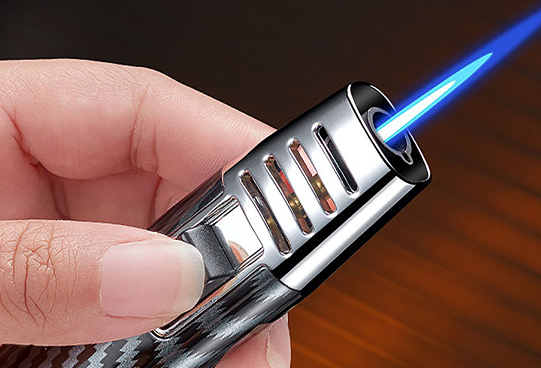 Windproof Lighter For Outdoor Camping, Refillable Windproof Jet Flame ...