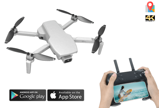 4K GPS Pro Drone, Brush-Less Motors Powerful Drone, Advanced Remote ...